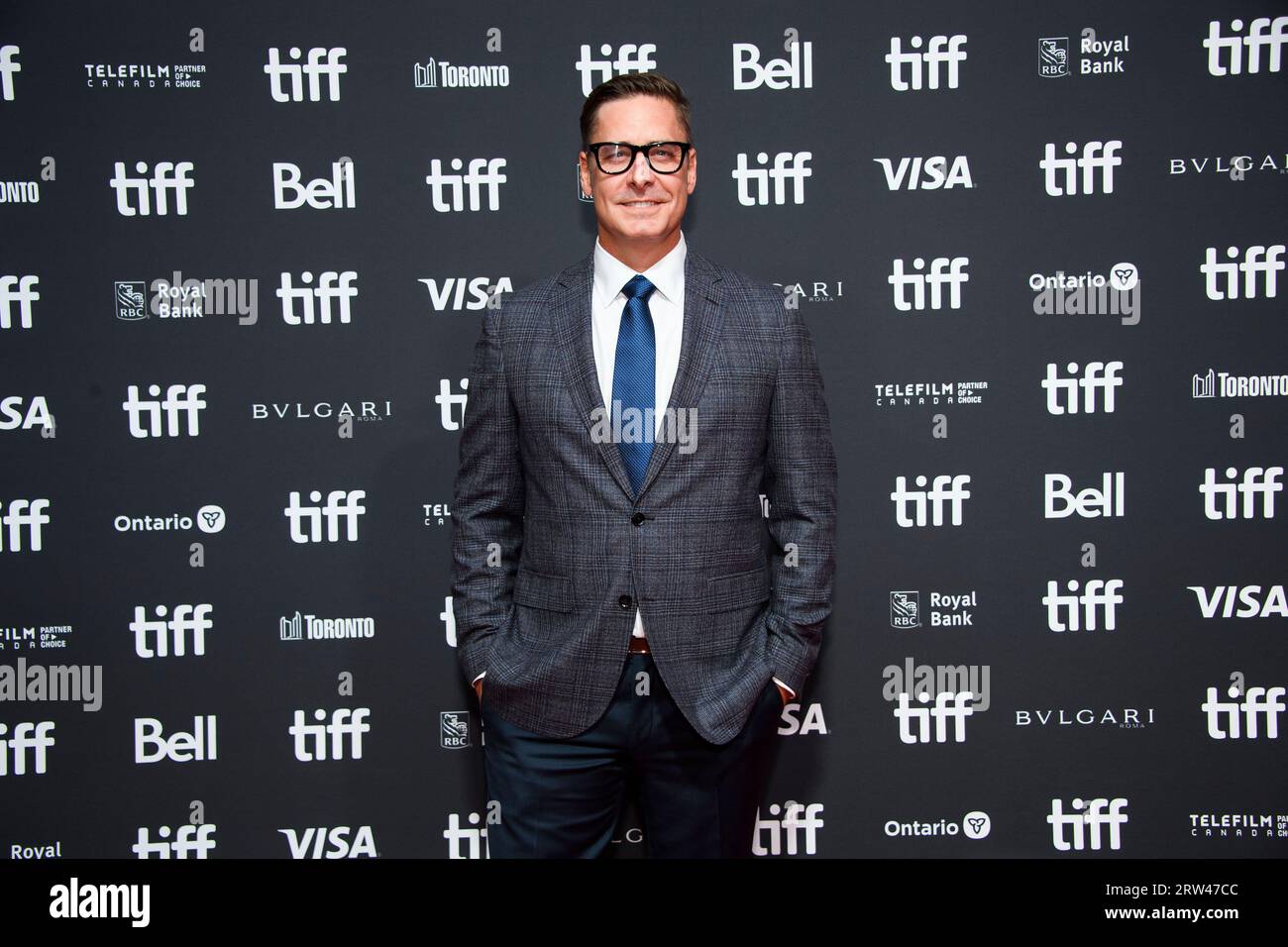 Producer Sean Stuart arrives at the premiere of "Sly" at Roy Thomson ...