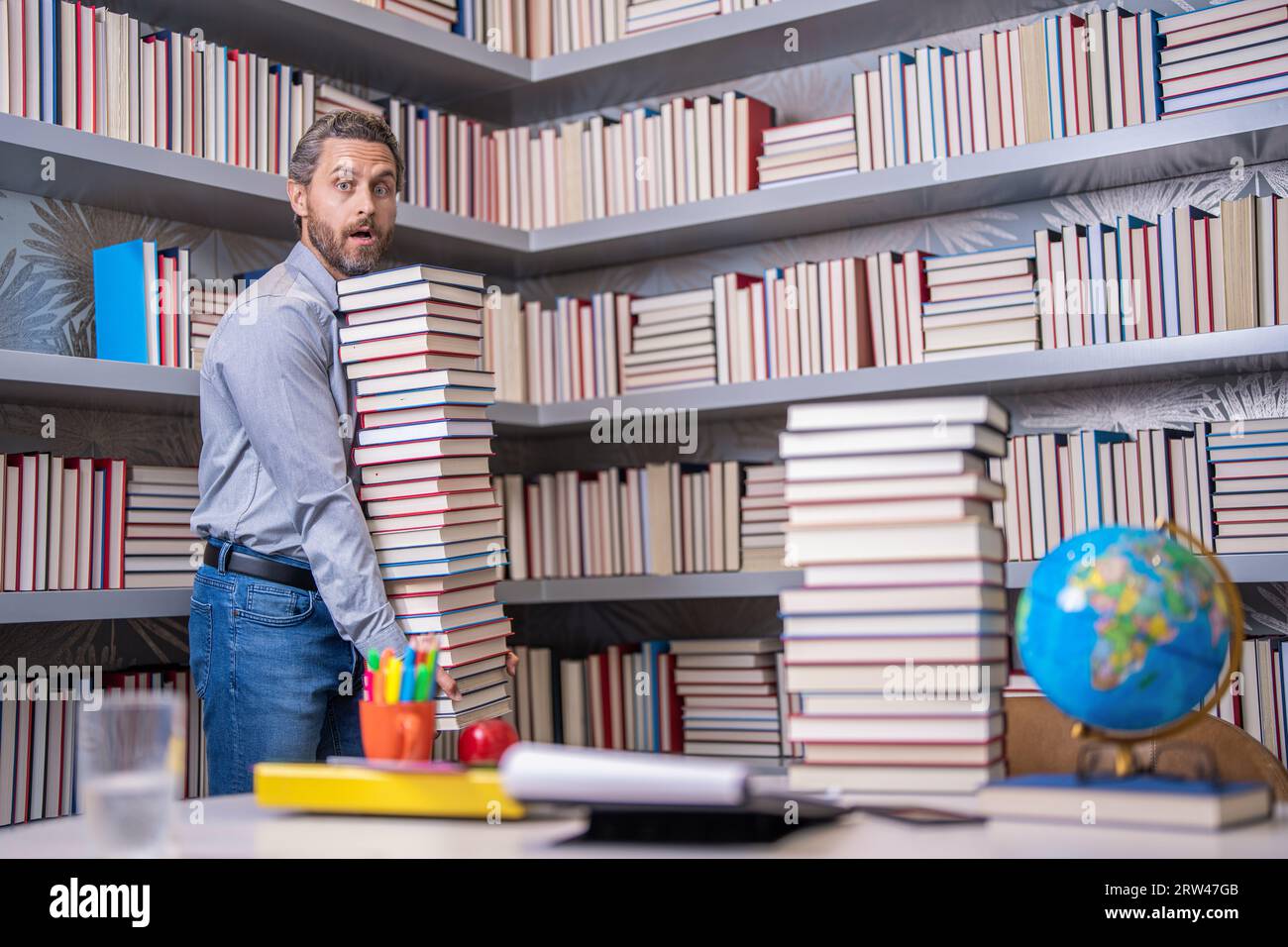 man get university education. school education with man teacher ...