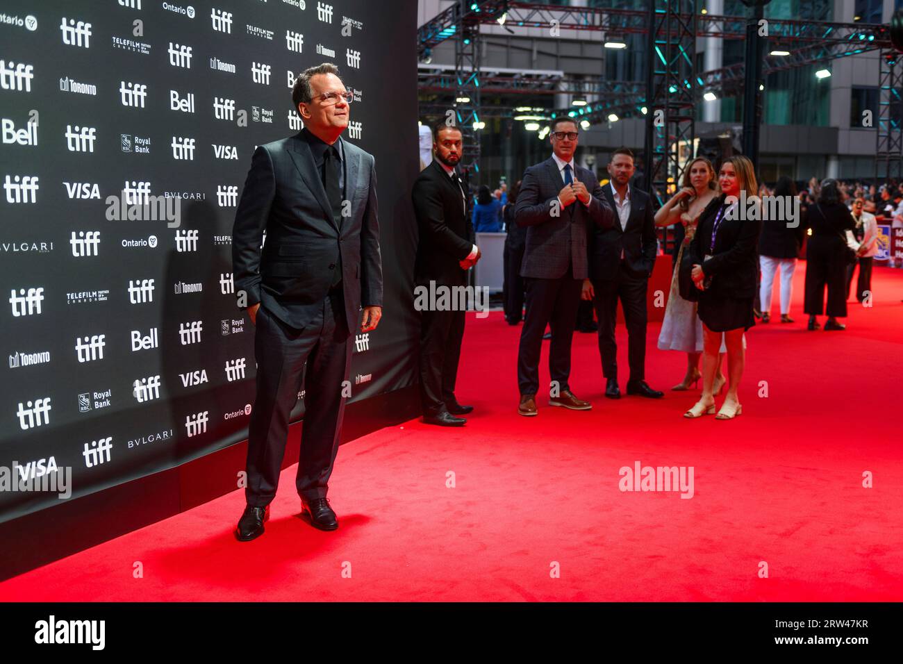 Director Thom Zimny arrives at the premiere of "Sly," at Roy Thomson Hall during the Toronto ...