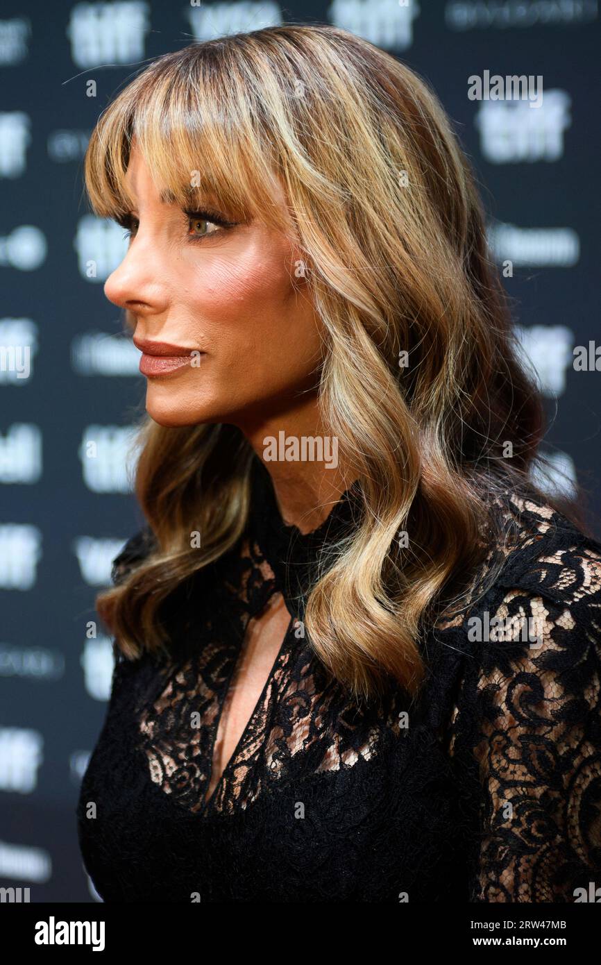 Jennifer Flavin arrives at the premiere of "Sly" at Roy Thomson Hall ...
