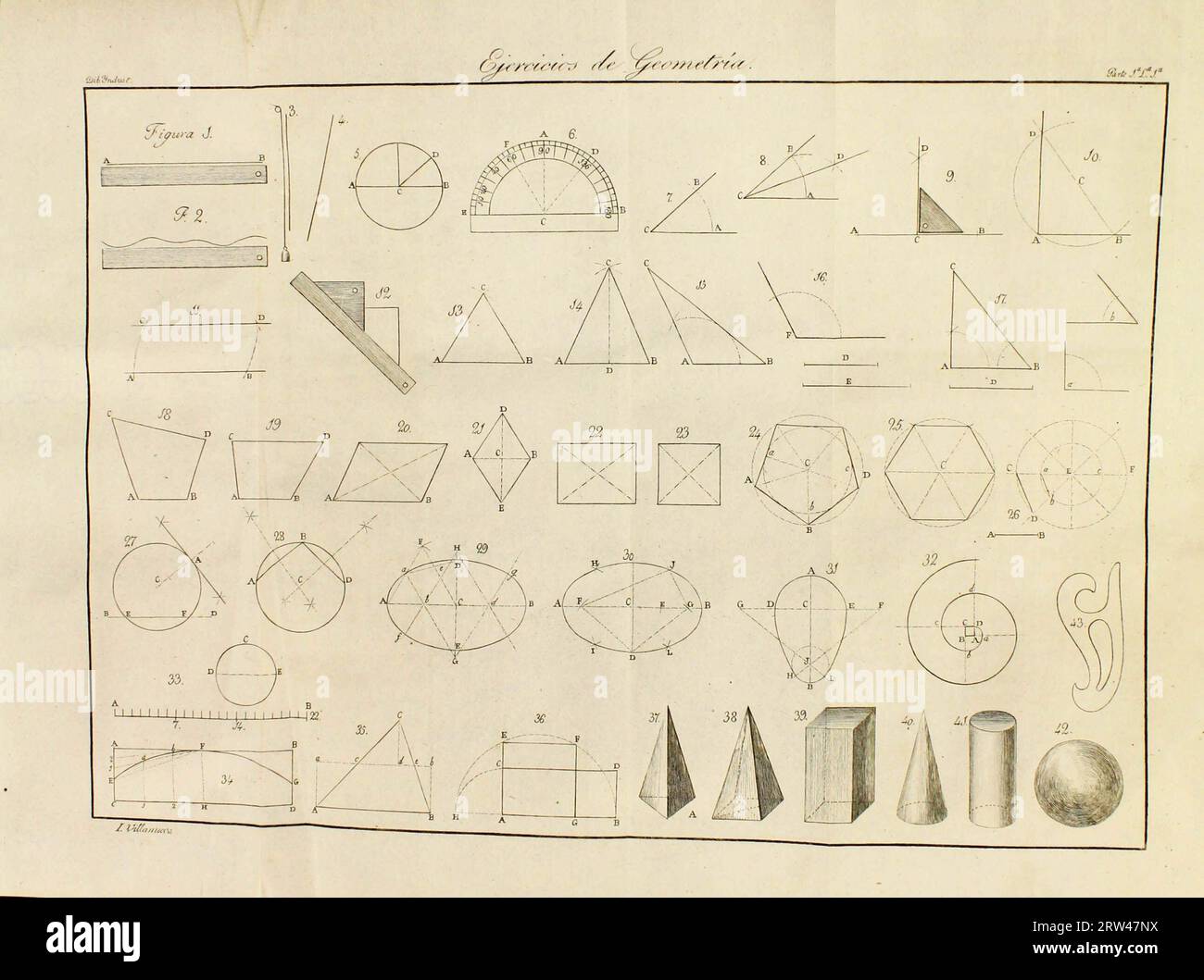 Dibujo geométrico aplicado a las artes ; Curso de dibujo industrial ...