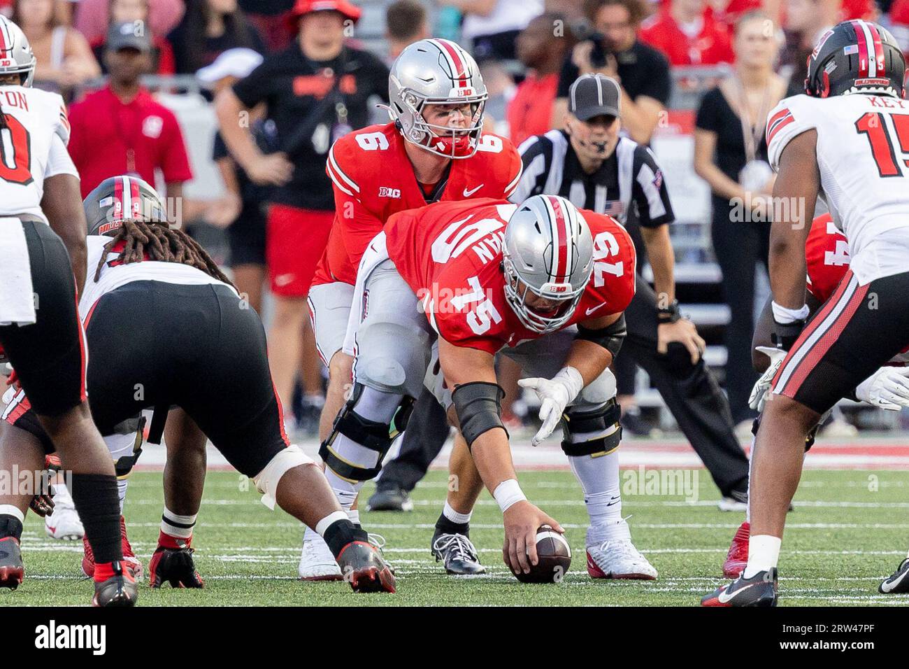 Columbus, Ohio, USA. 16th Sep, 2023. Ohio State Buckeyes quarterback ...