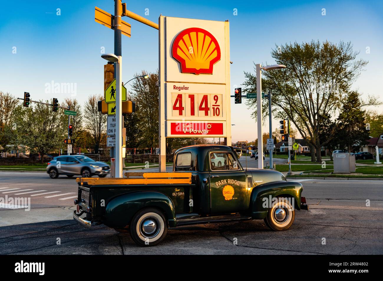 Chicago City, USA - April 26, 2023: 1950 Chevrolet 3100 pickup truck ...
