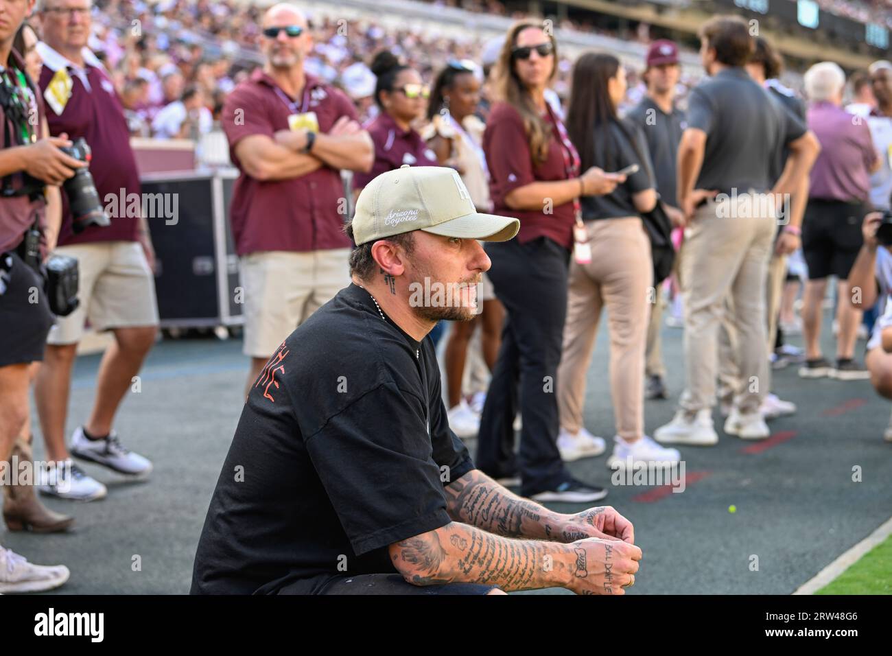 COLLEGE STATION, TX - SEPTEMBER 16: Former Aggie quarterback and ...
