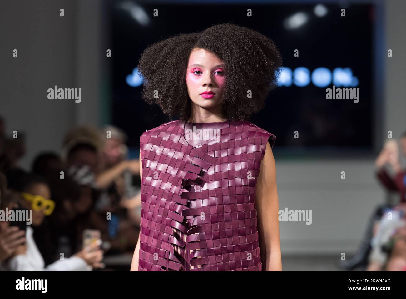 London, UK. 16th September, 2023. A model walks the runway during Jayne ...