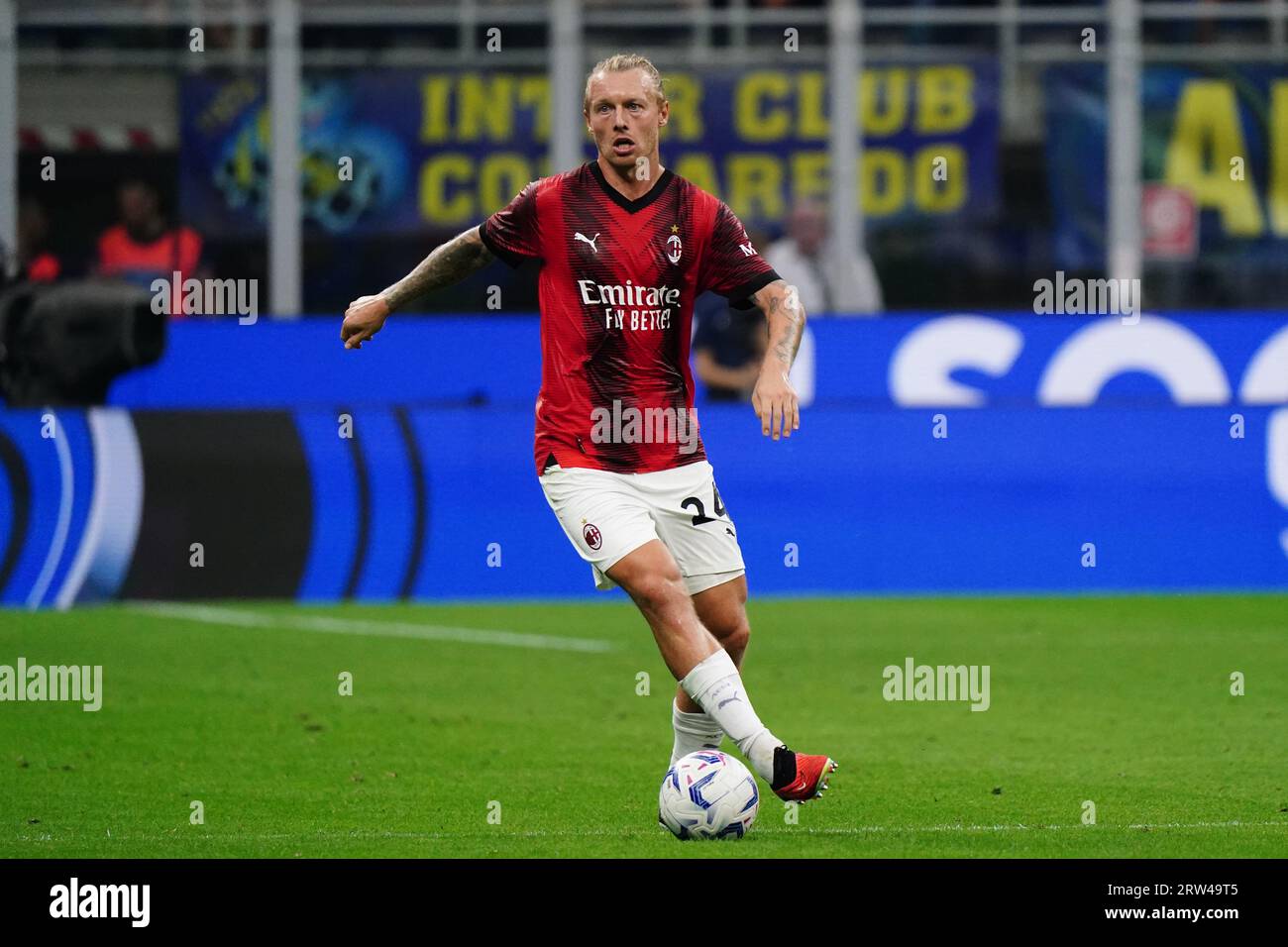 Simon Kjaer (AC Milan) during the Italian championship Serie A football ...