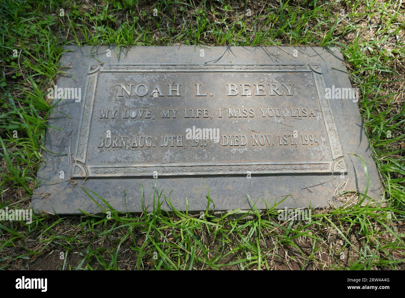 Los Angeles, California, USA 14th September 2023 Actor Noah Beery Grave ...