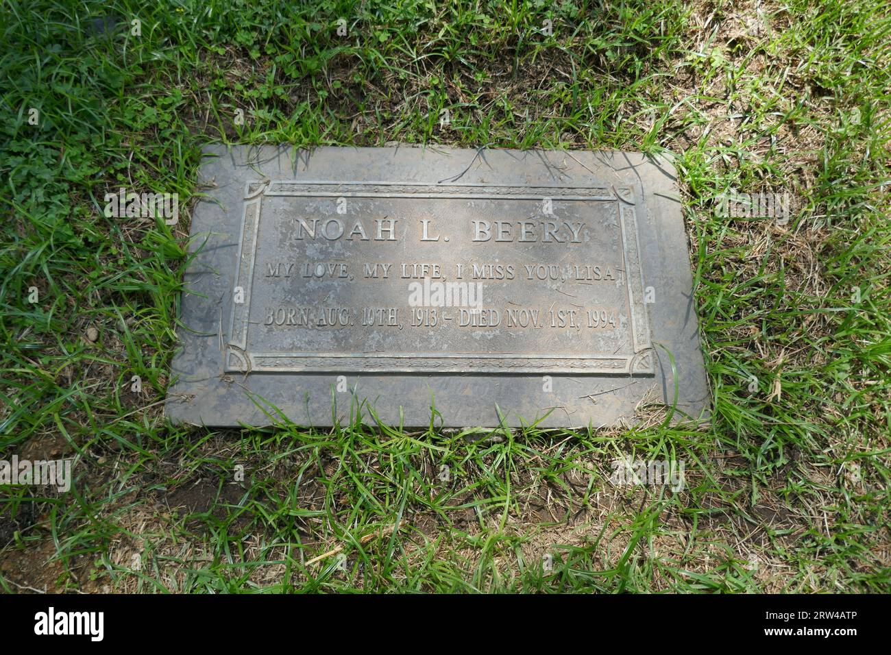 Los Angeles, California, USA 14th September 2023 Actor Noah Beery Grave in Sheltering Hills at ...