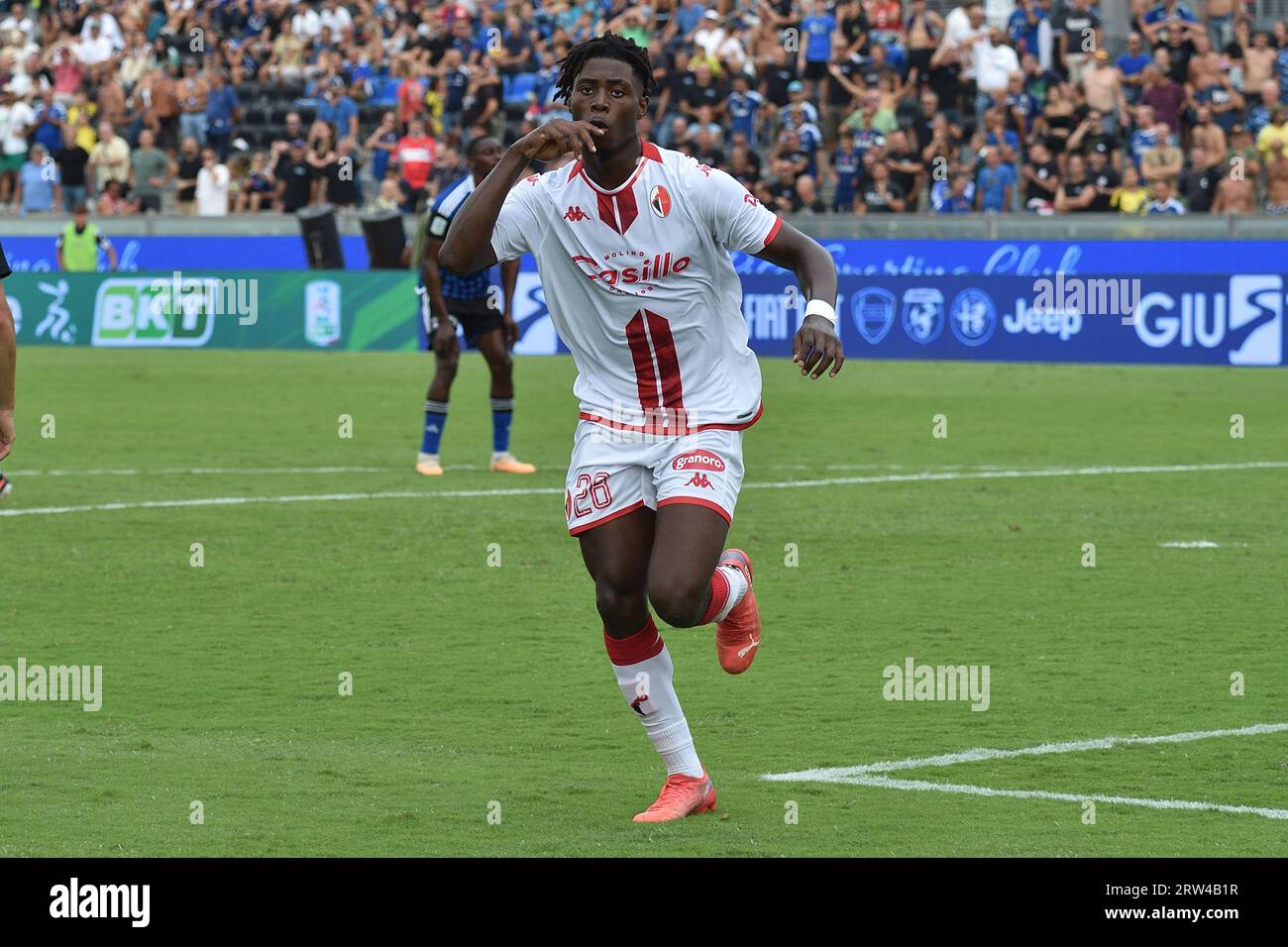 Pisa, Italy. 16th Sep, 2023. Hemsley Akpa-Chukwu (Bari) celebrates ...