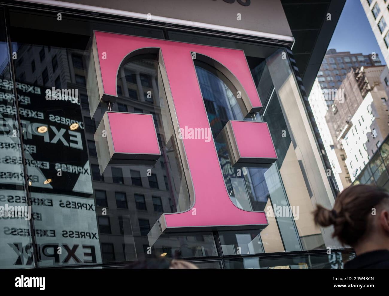 New York, USA. 16th Sep, 2023. The T-Mobile USA logo, taken in ...