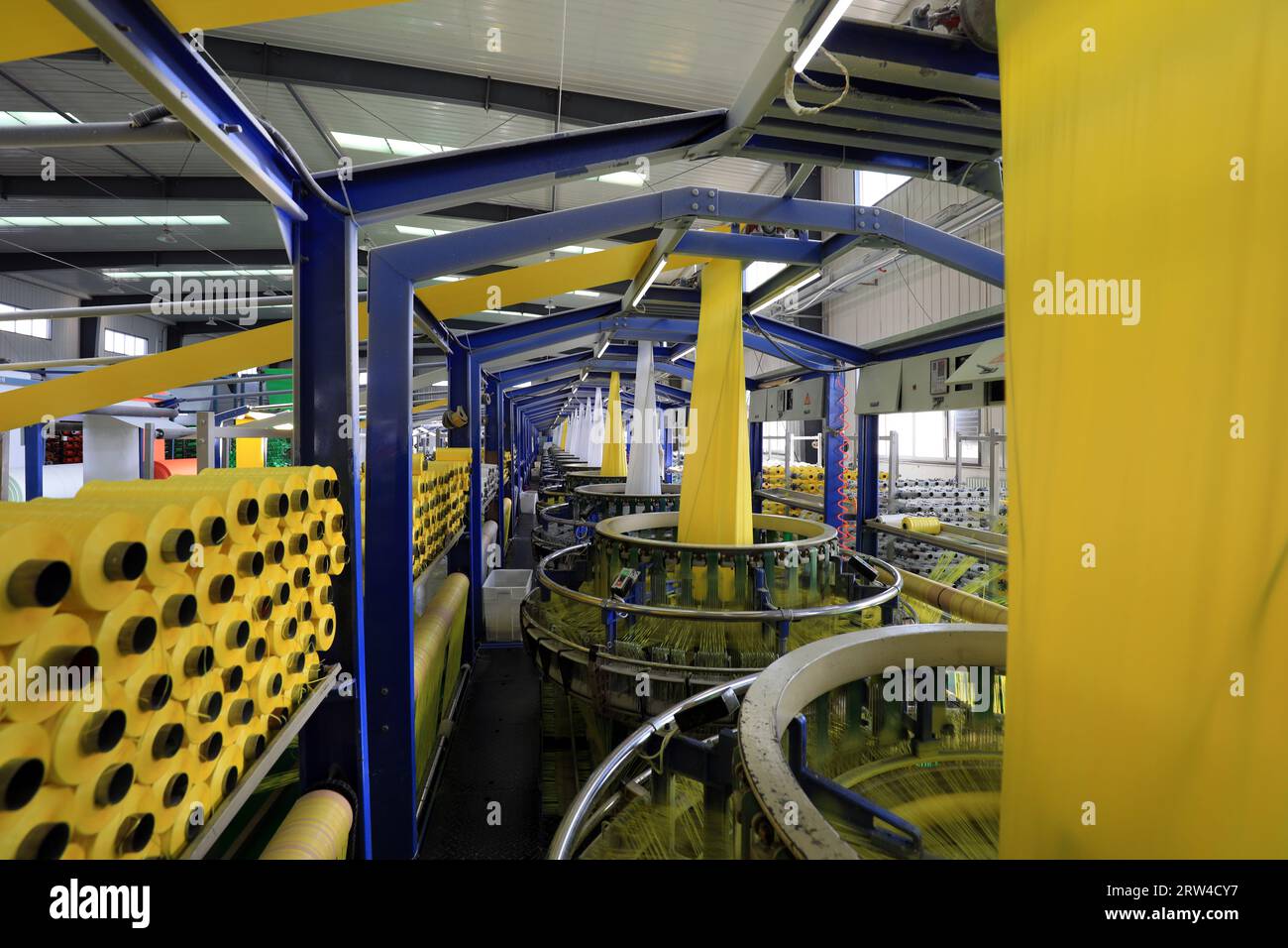 Mechanical equipment in a packaging products processing line, North ...
