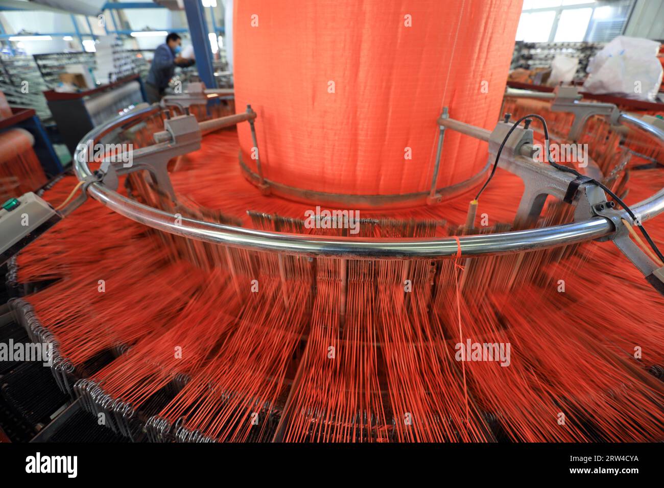 Mechanical equipment in a packaging products processing line, North ...