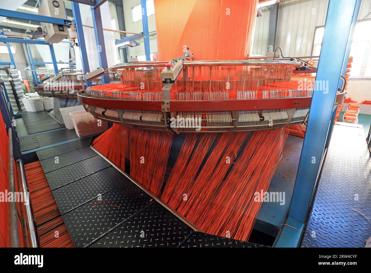 Mechanical equipment in a packaging products processing line, North ...
