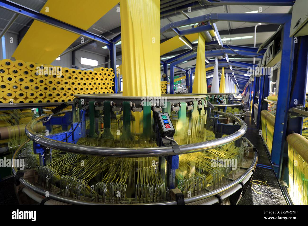 Mechanical equipment in a packaging products processing line, North ...