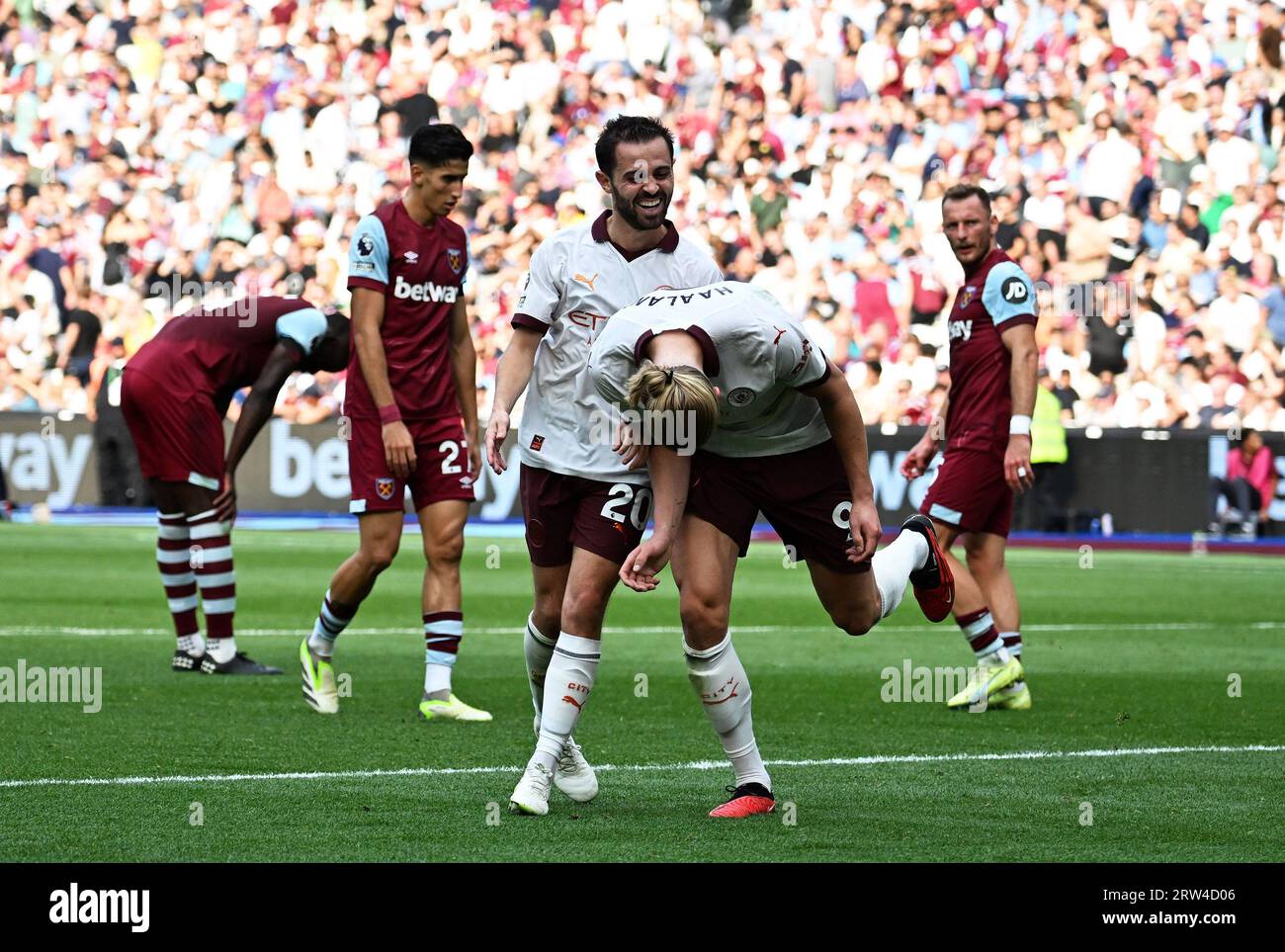 London, UK. 16th Sep, 2023. Erling Haaland of Manchester City ...