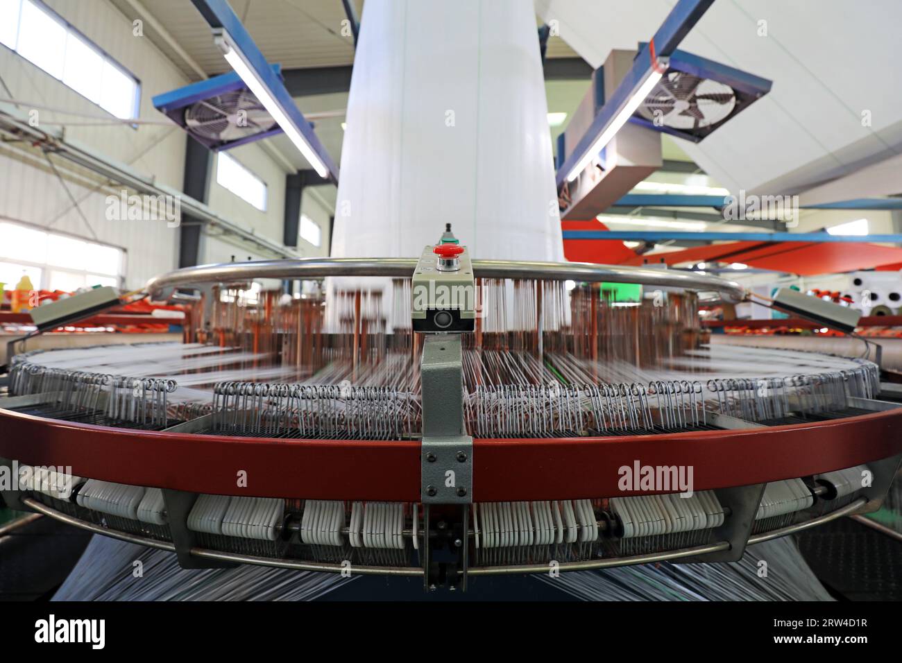 Mechanical equipment in a packaging products processing line, North ...