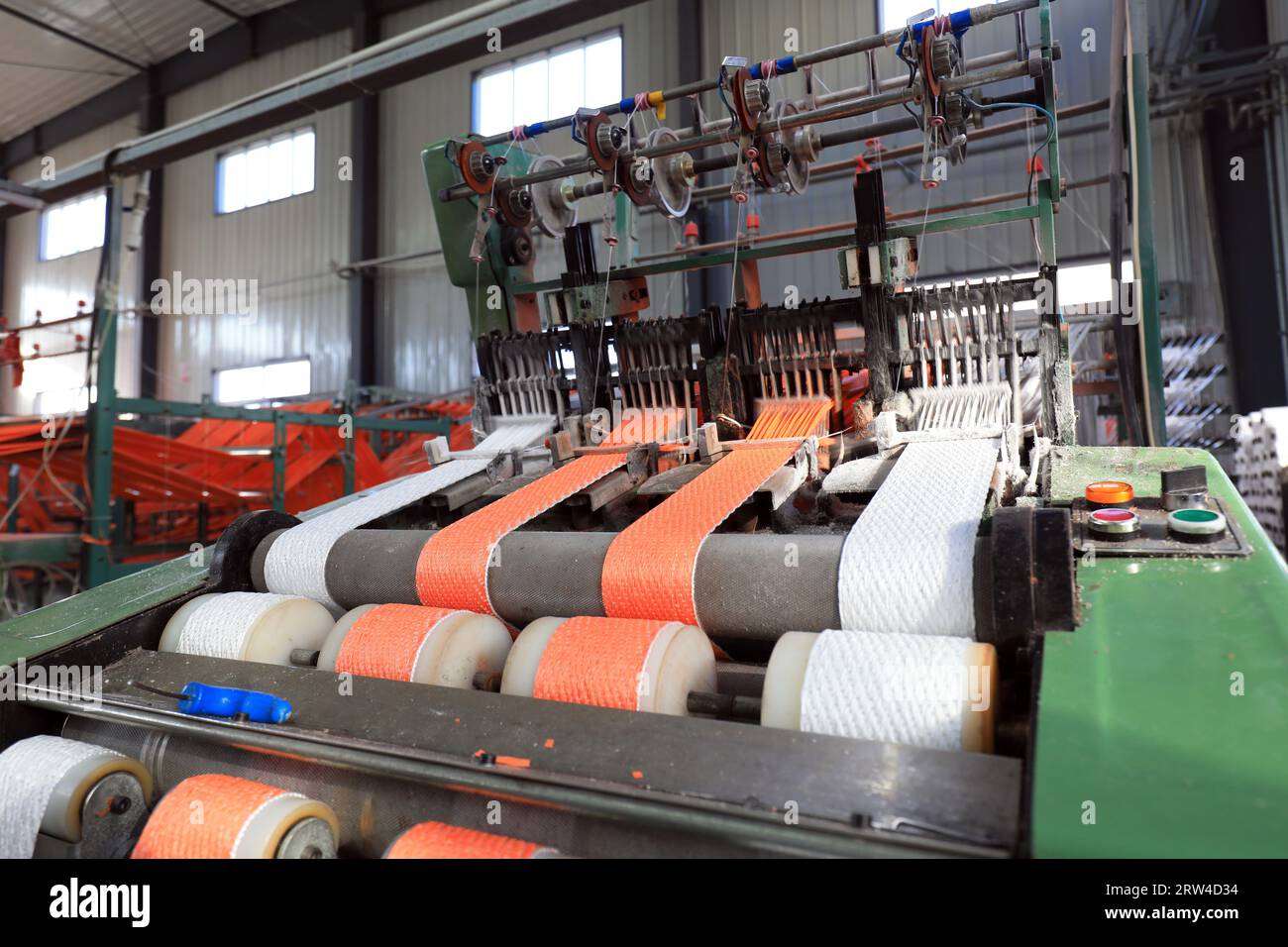 Mechanical equipment in a packaging products processing line, North ...