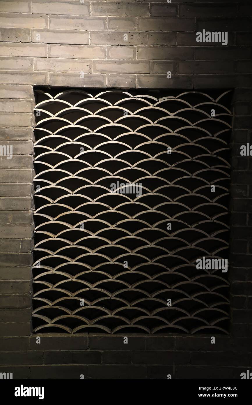 Chinese gray tiles stacked together Stock Photo - Alamy