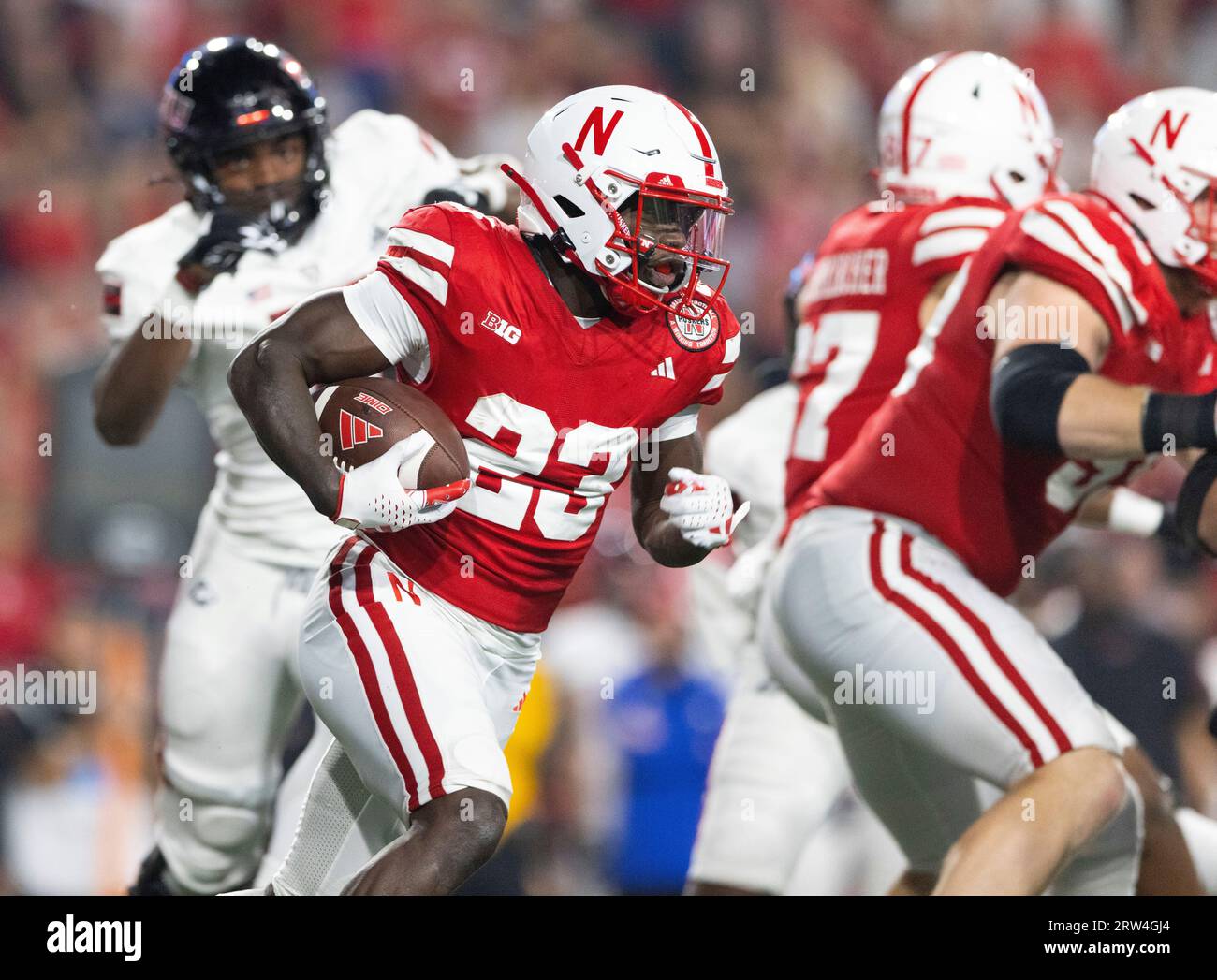 Nebraska's Anthony Grant (23) rushes against Northern Illinois during ...