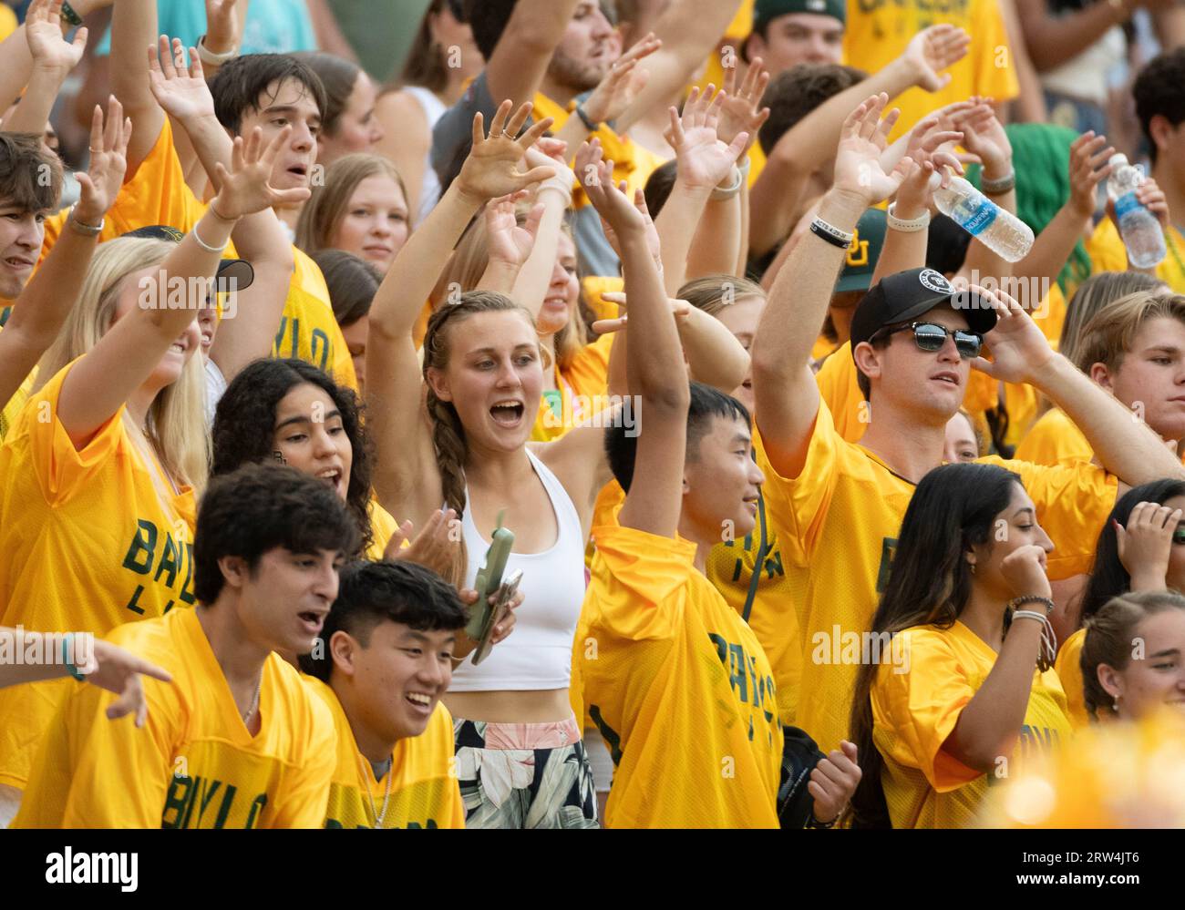 Waco, Texas, USA. 16th Sep, 2023. Baylor Bears students during the 1st ...