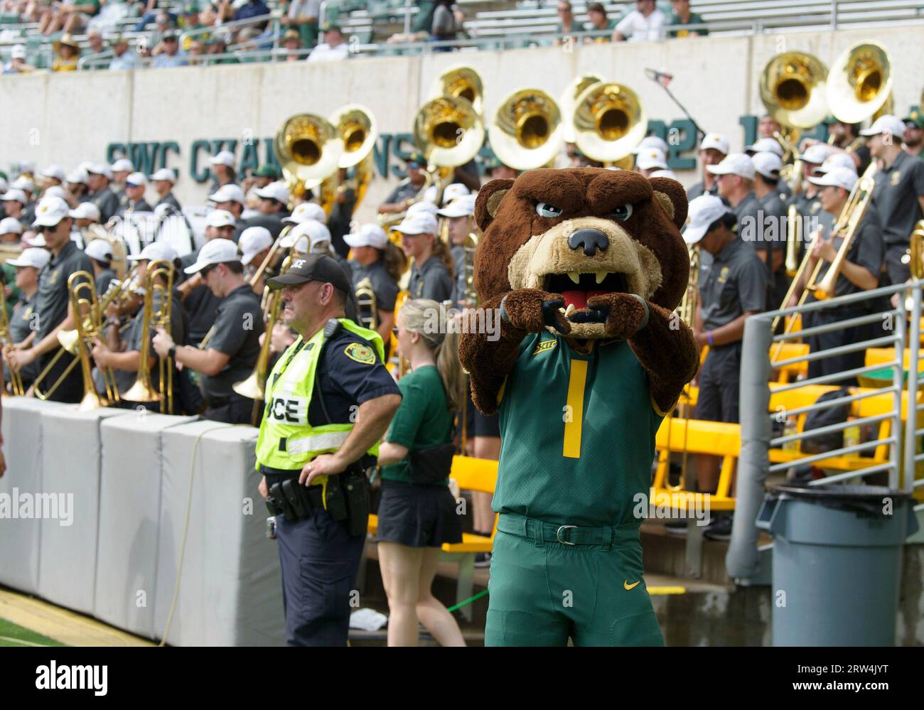 September 16 2023: Baylor Bears mascot during the 2nd half of the NCAA ...