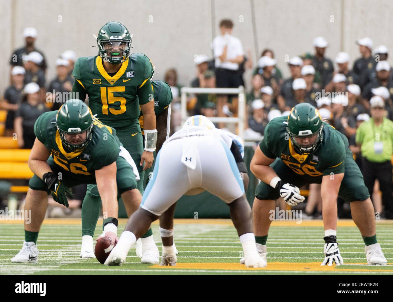 Waco, Texas, USA. 16th Sep, 2023. Baylor Bears quarterback RJ Martinez ...
