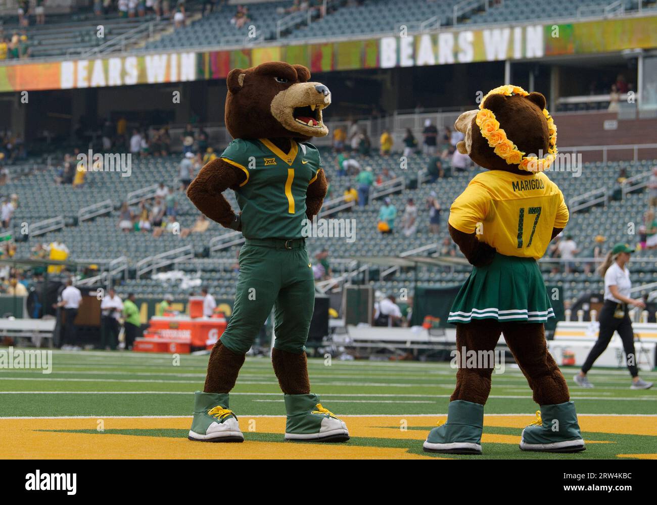 Waco, Texas, USA. 16th Sep, 2023. Baylor Bears mascots during the 2nd ...