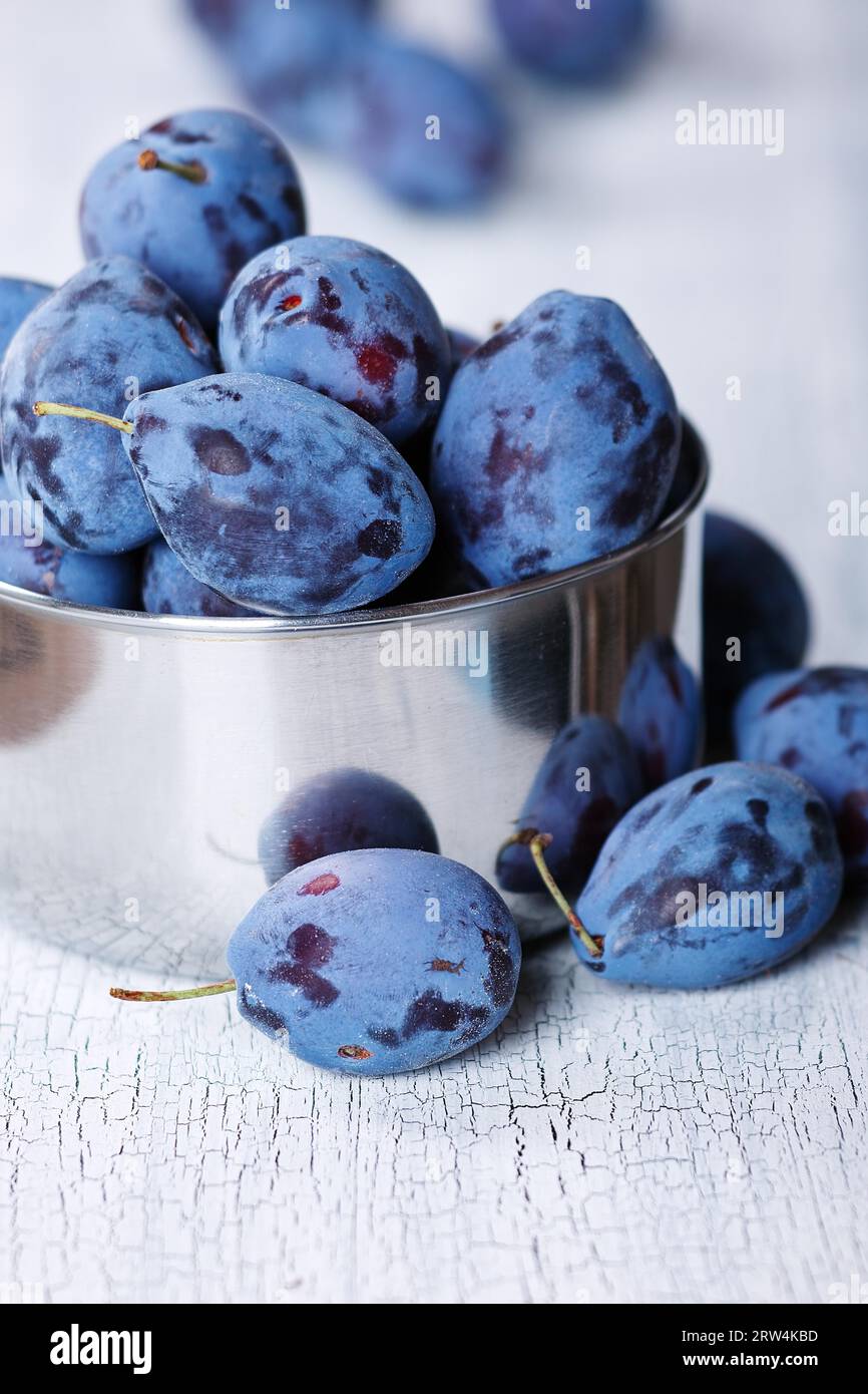 Plums in a pot hi-res stock photography and images - Alamy