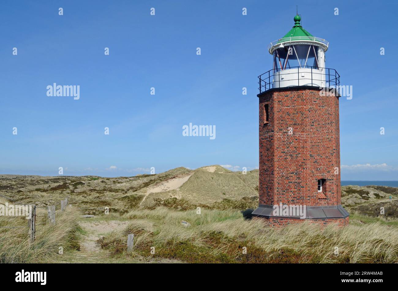Lighthouse in Kampen on Sylt Stock Photo - Alamy