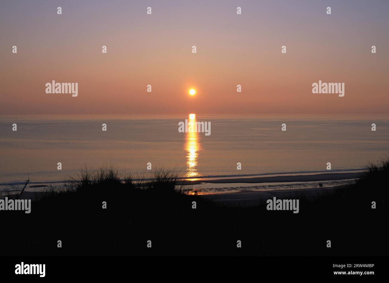 Sunset at the North Sea Stock Photo - Alamy