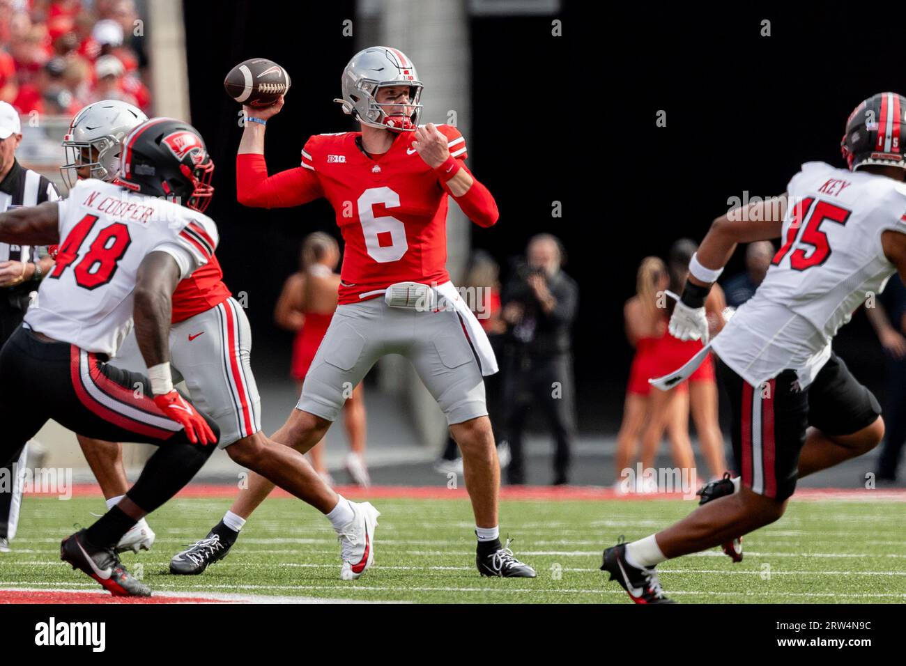 Columbus, Ohio, USA. 16th Sep, 2023. Ohio State Buckeyes quarterback ...