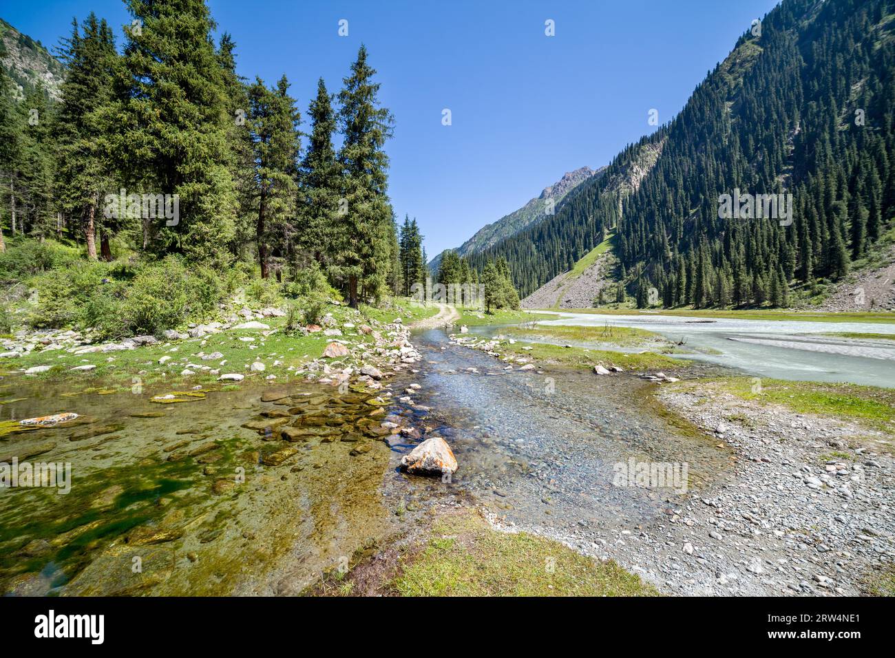 Karakol peak karakol mountain range hi-res stock photography and images ...