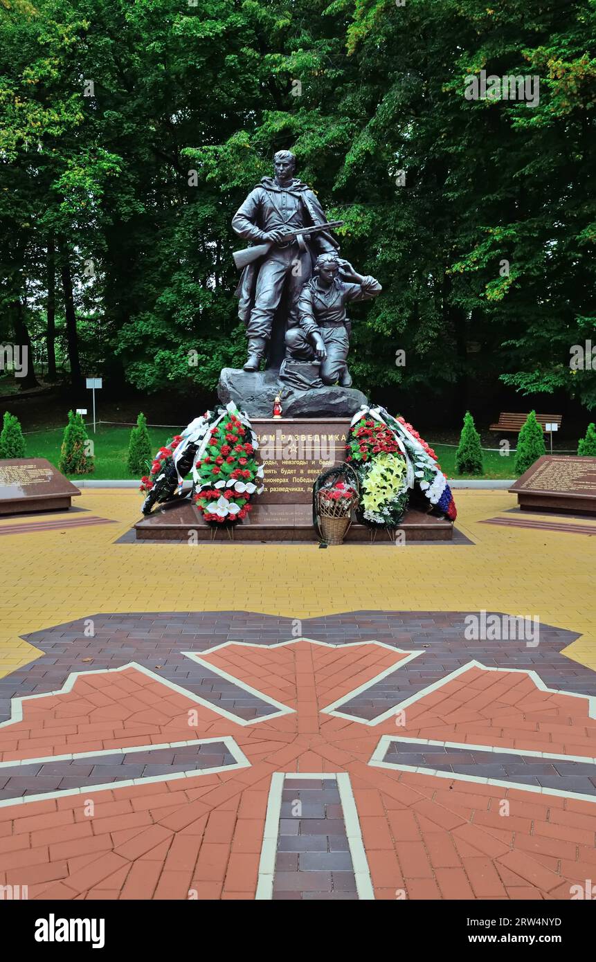 Kaliningrad, Russia, September 18, 2013: monument to soldiers-scouts in ...
