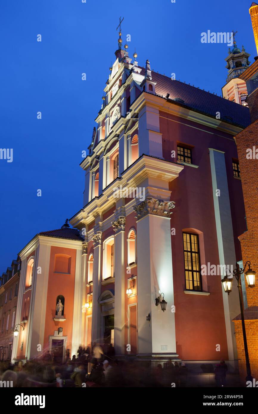 Jesuit Church (Church of the Gracious Mother of God) in Warsaw, Poland ...