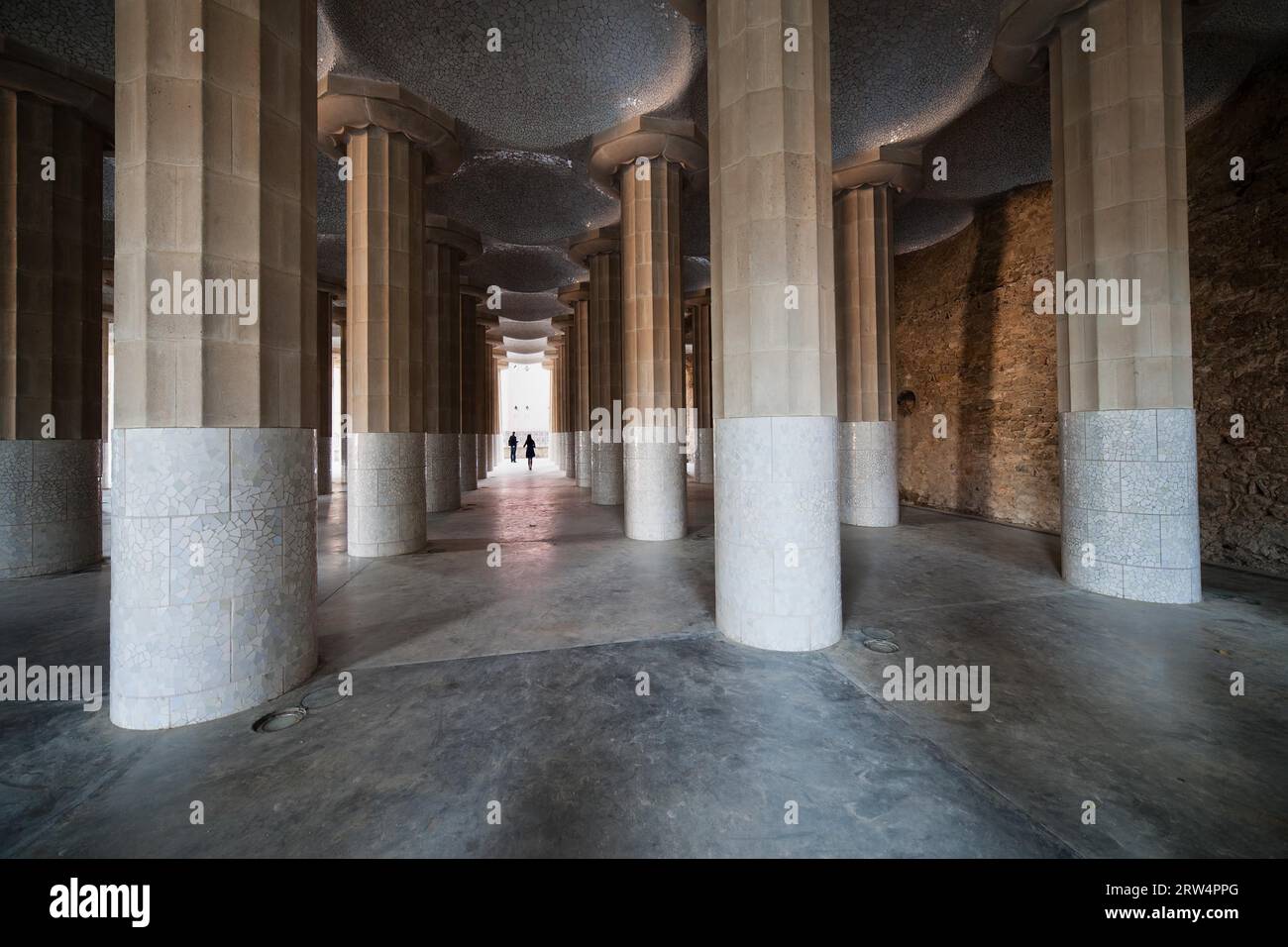 Hypostyle hall park güell gaudí hi-res stock photography and images - Alamy
