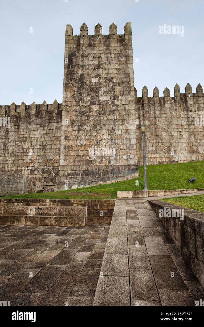 Fernandina Wall, medieval city fortification in the Old Town of Porto ...