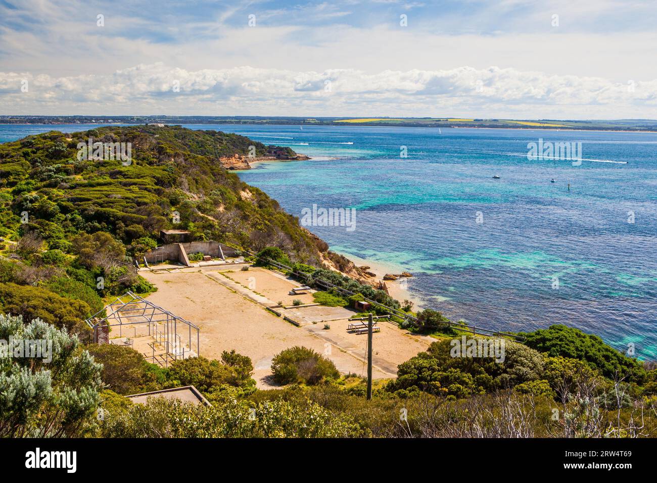 Point Nepean and Port Phillip Bay on a hot summer's day in Victoria ...