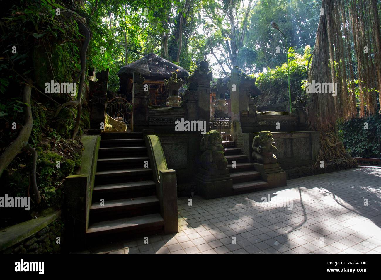 A temple in Monkey Forest Sanctuary in Ubud, Bali, Indonesia Stock ...