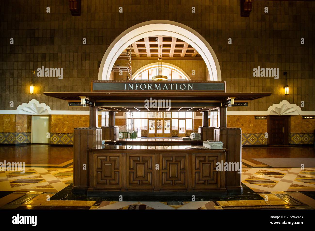 Los Angeles, USA, 14 July: The restored art deco interior and ...