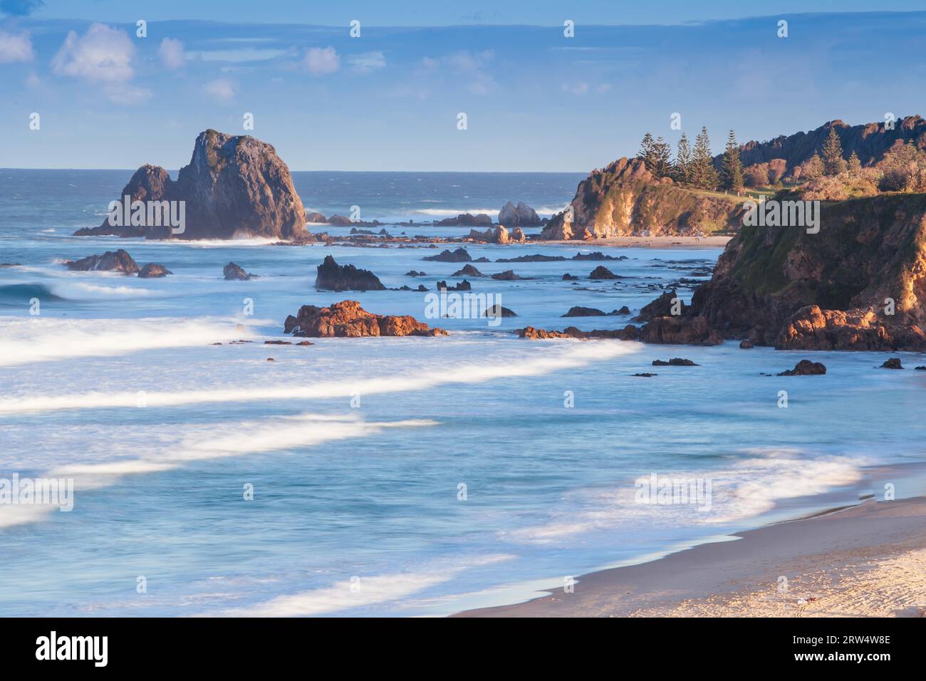 A beautiful afternoon on Glasshouse Rocks Beach near Narooma, NSW ...