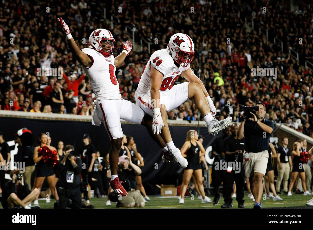 CINCINNATI, OH - SEPTEMBER 16: Miami (Oh) Redhawks running back Kevin ...
