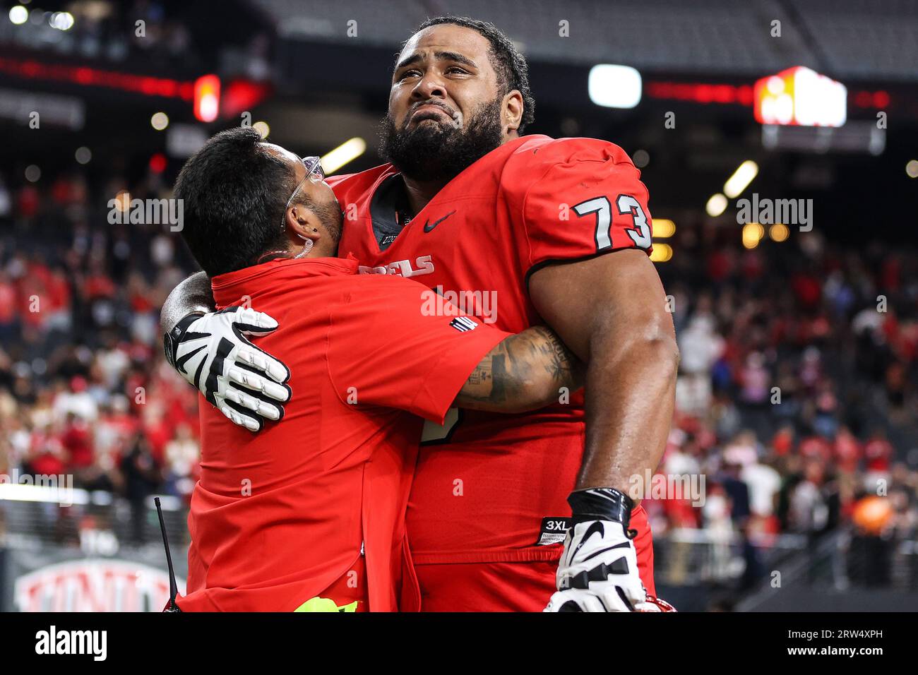 Las Vegas, NV, USA. 16th Sep, 2023. UNLV Rebels offensive lineman Alani ...