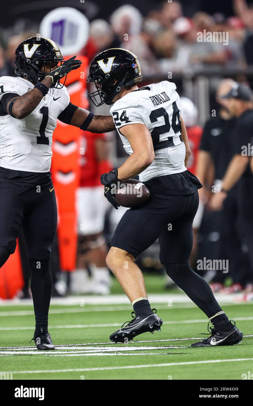 Las Vegas, NV, USA. 16th Sep, 2023. Vanderbilt Commodores linebacker ...