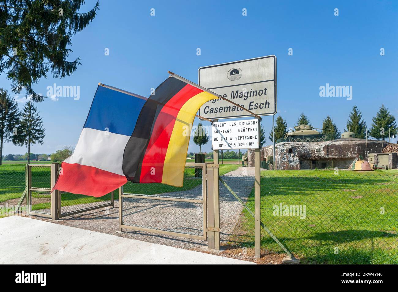 Esch casemate as part of the former Maginot Line. Here the entrance ...