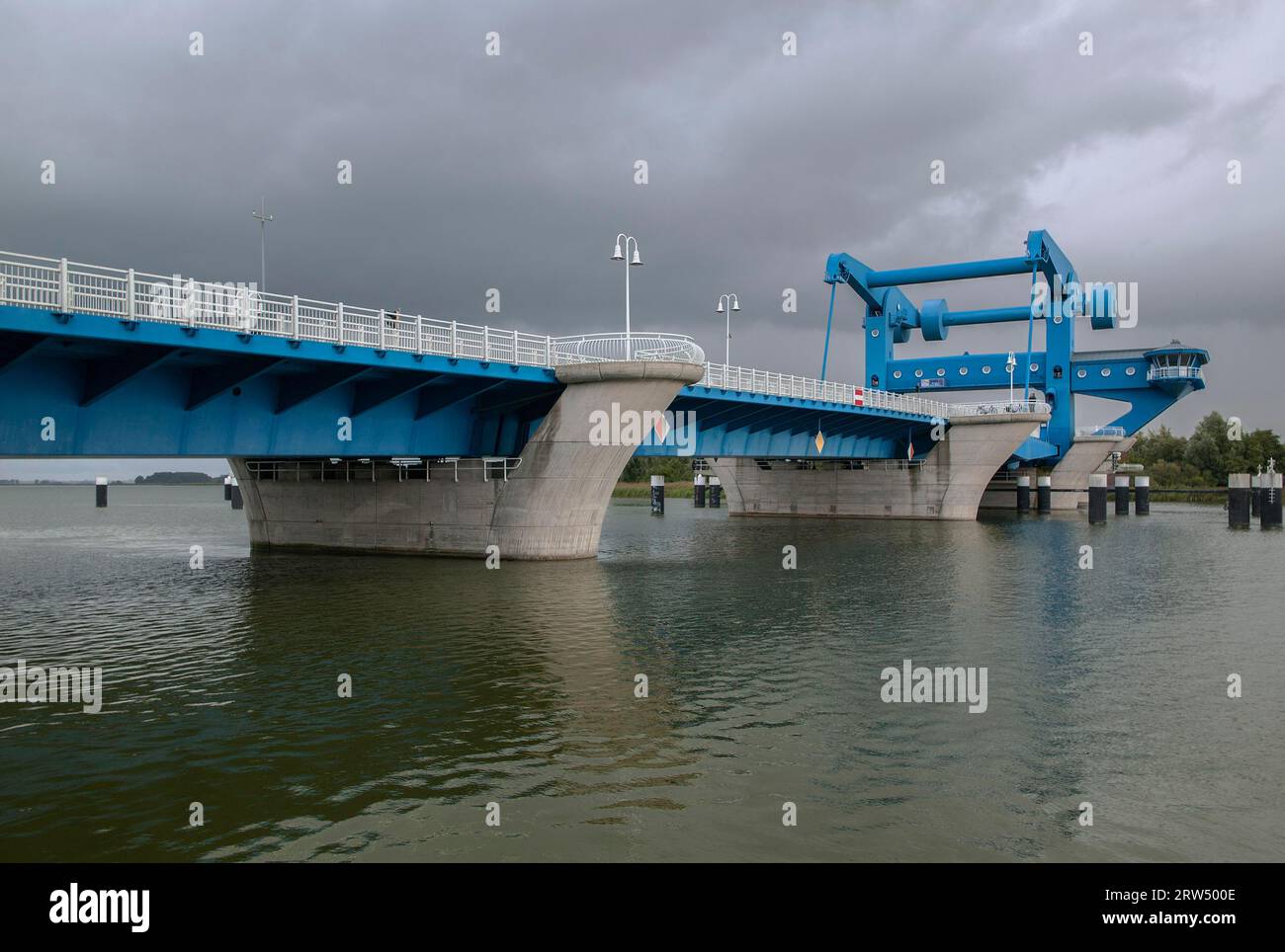 The Peene Bridge Wolgast is a combined road and railway bridge with ...