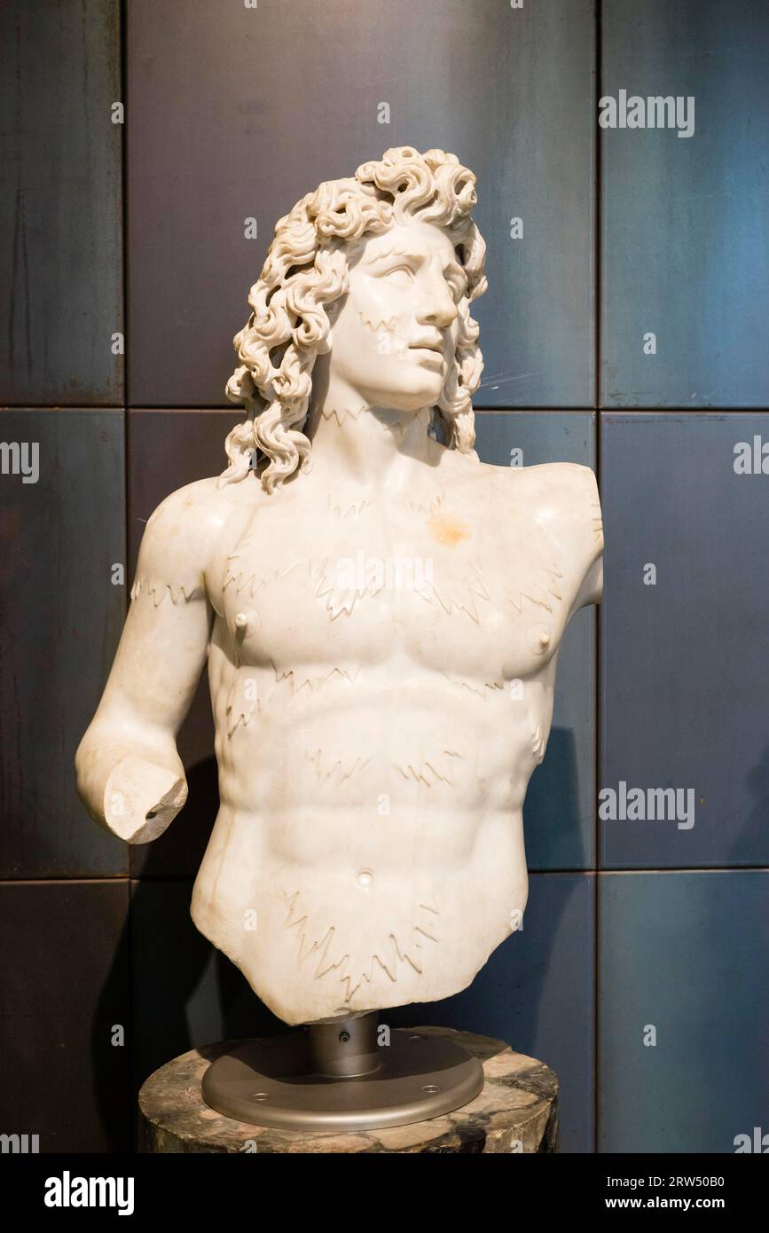 Ancient marble sculpture, Roman bust, Capitoline Museums, Capitol, Rome ...