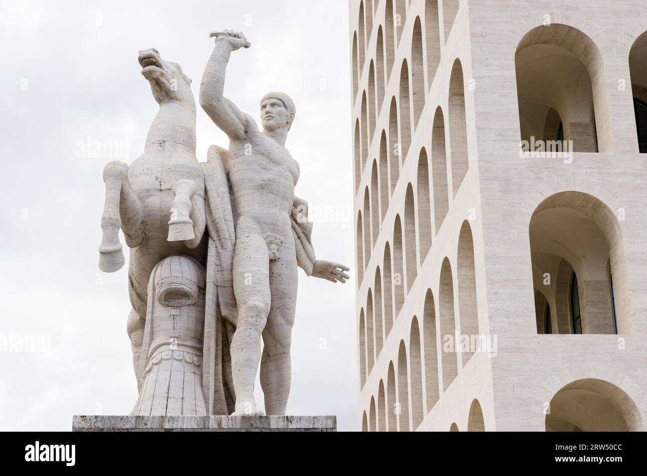 Sculpture of the Palazzo della Civilta Italiana, Palace of the Italian ...