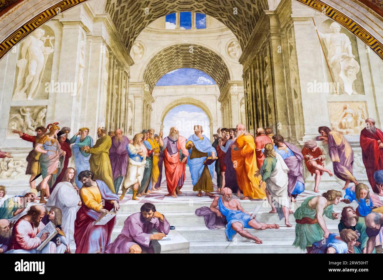 The School of Athens, La scuola di Atene, Stanza della Segnatura ...