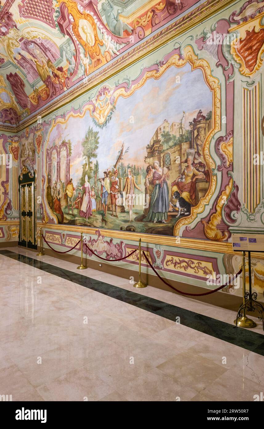 Rockoco, Frescoes, Sala dell?Arcadia, Palazzo Ducale, Martina Franca ...