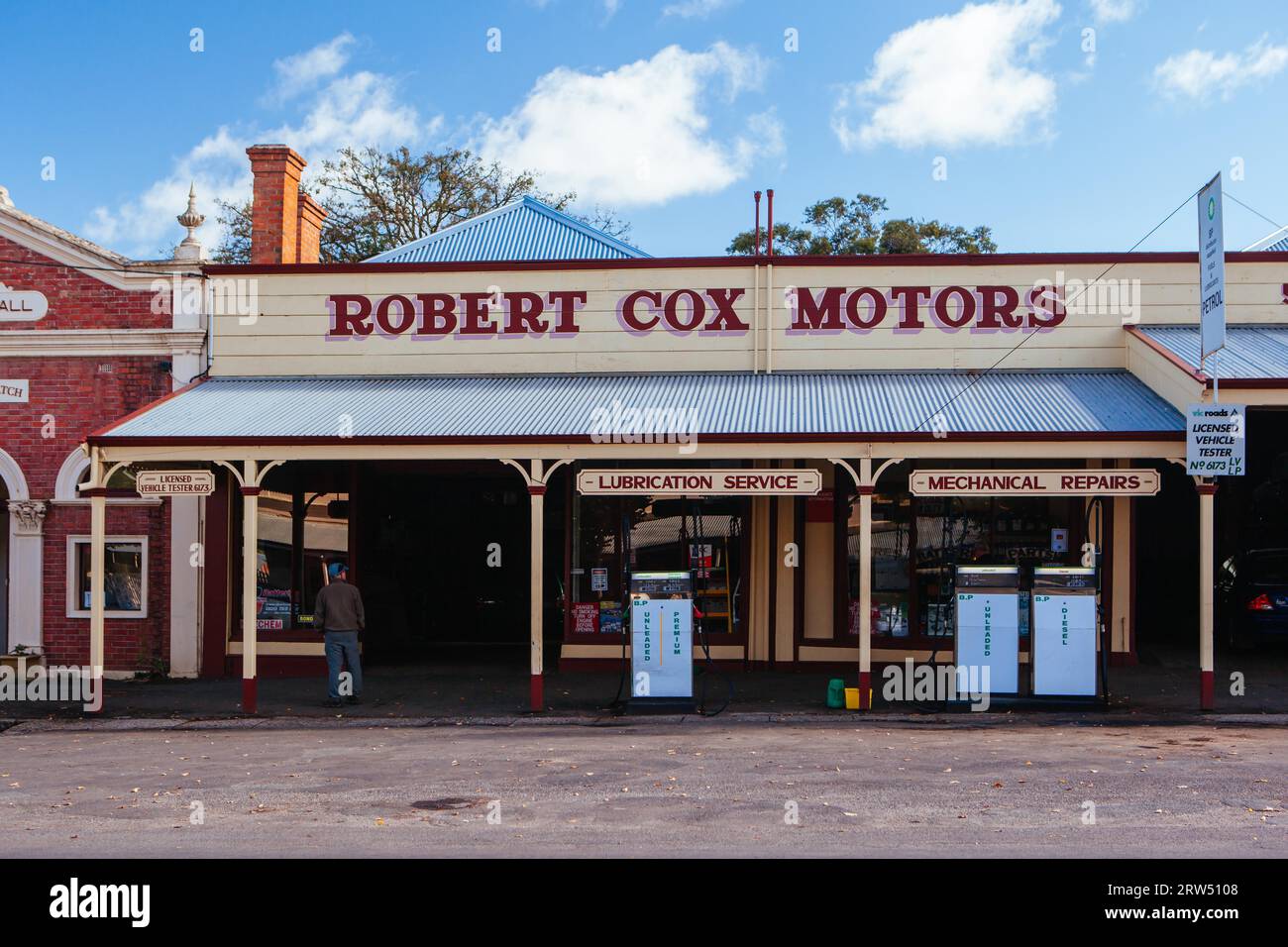 MALDON, AUSTRALIA, February 11 2014: Historic Victorian architecture in ...
